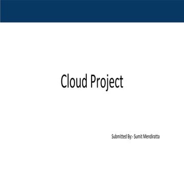 Cloud project cmpe 282 | PPTX