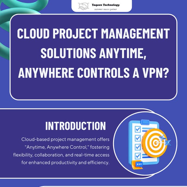 Cloud Project Management Solutions Anytime, Anywhere Controls A VPN | PDF