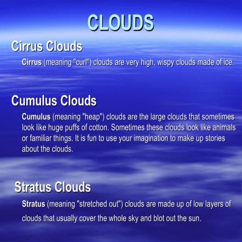 Clouds | PPT | Free Download