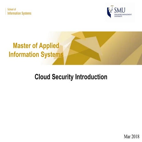Cloud security introduction | PDF