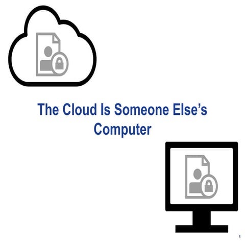 The Cloud Is NOT Just Someone Else's Computer | PDF