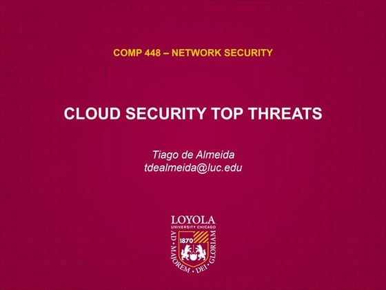 Threats And Risks To Cloud Computing Pdf Cloud Computing Internet