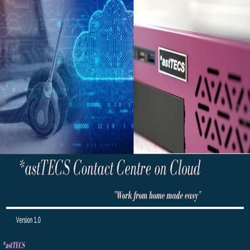*astTECS Cloud Center solution | PPT