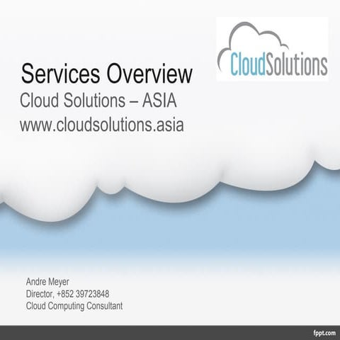 Cloud solutions overview | PPT