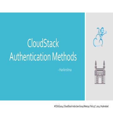 CloudStack Authentication Methods – Harikrishna Patnala, ShapeBlue | PDF