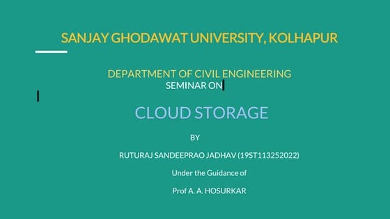 cloud storage ppt | PPTX