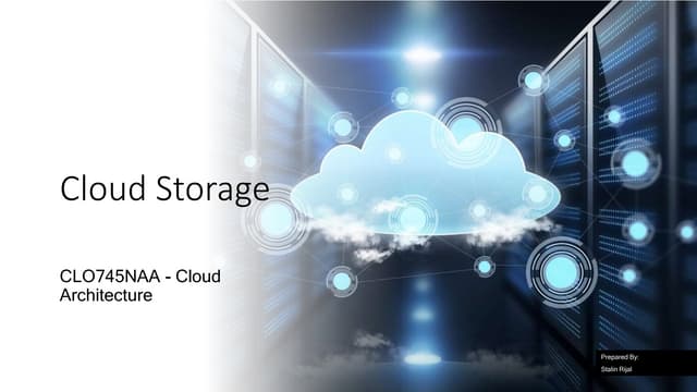Efficient And Secure Data Management With Cloud Storage Ppt