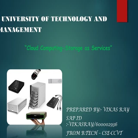 Cloud storage and services | PPT