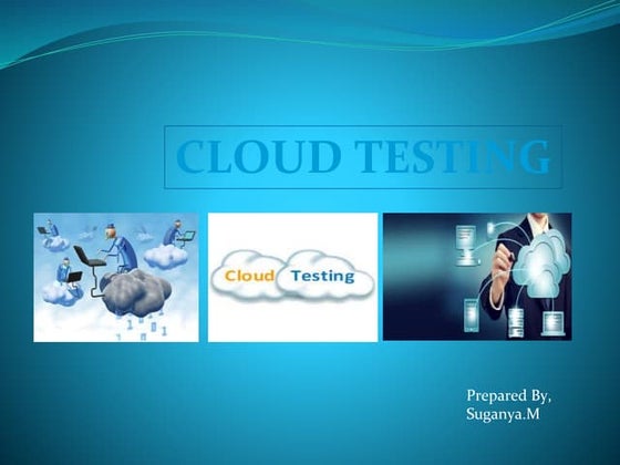 Testing Framework on AWS Cloud - Solution Set | PPT