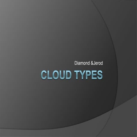 Cloud Types - Do-Now | PPTX