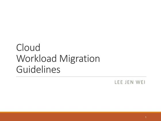 Cloud Migration Strategy and Best Practices | PPT