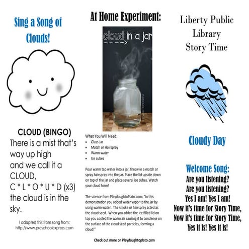 Cloudy Day Storytime | PDF