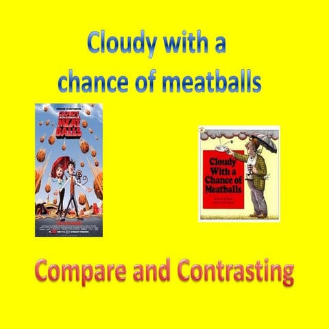 Cloudy with a chance of meat balls | PPTX