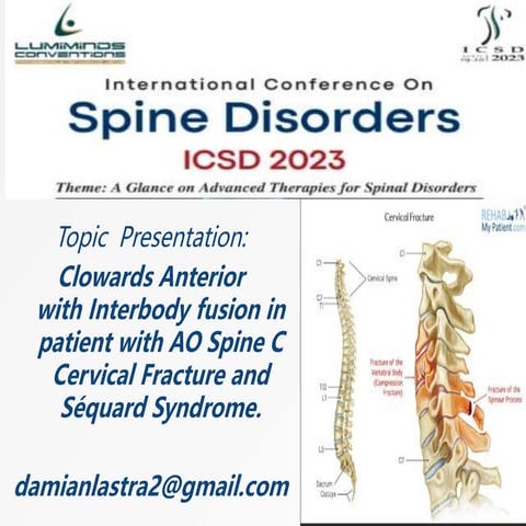 Clowards Anterior approach with Interbody fusion in a patient with AO ...