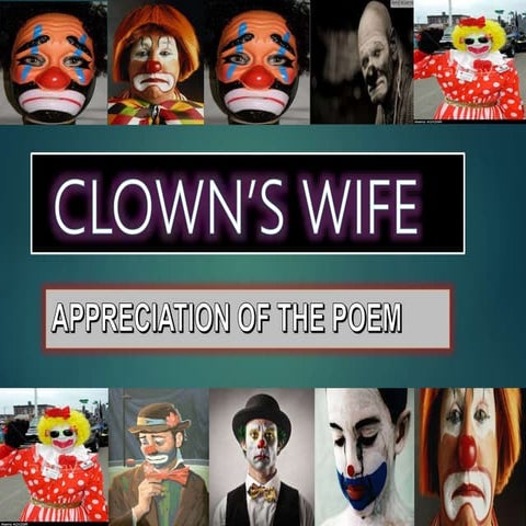 Clown’s wife poem by Johnson Agard analysis | PPTX