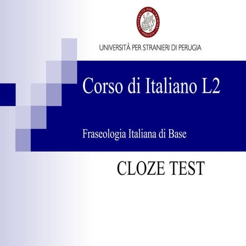 Cloze Test | PPT