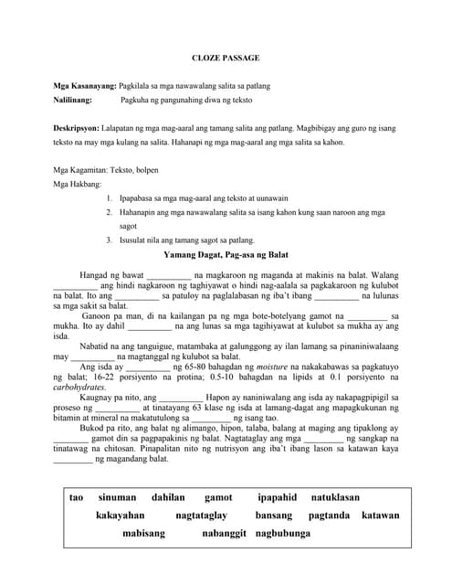Pagsusuri sa Pag-Ibig sa Tinubuang Lupa | DOCX