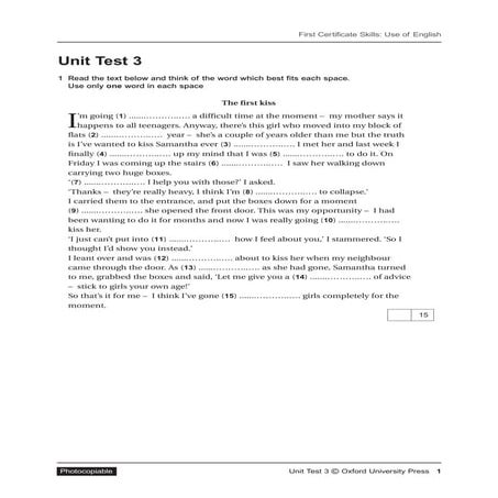 Cloze test | PDF