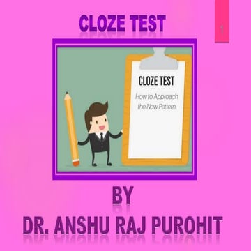 Cloze test | PPTX