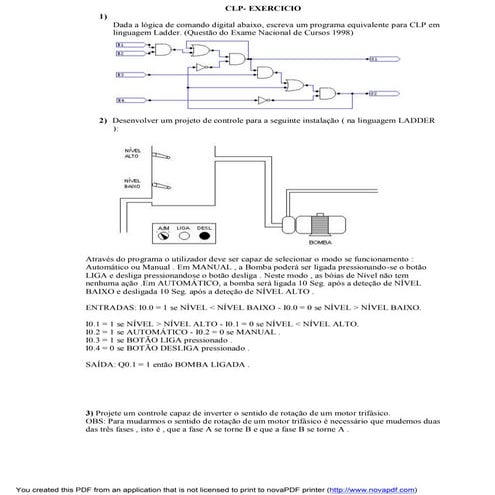 Apostila clp - blocos funcionais | DOC