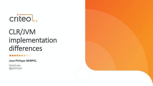 Clr jvm implementation differences | PPT Clr jvm implementation differences | PPT