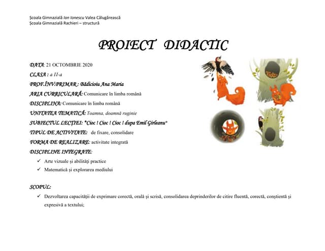 Scenariu -balul bobocilor | DOCX