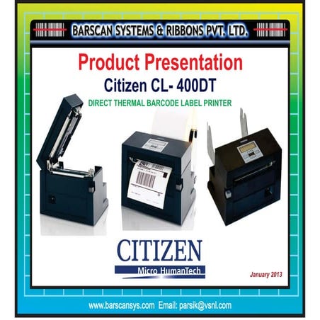 CL-S 400 Direct Thermal Label Printer | PDF