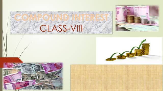 Lesson 5 - Compound Interest.ppt
