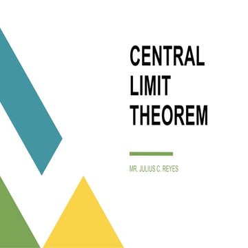 CLT.pptxCentral Limit Theorem Math In The Modern World | PPTX