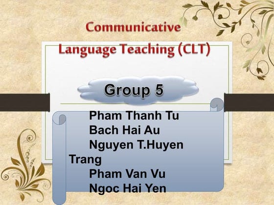 Communicative Language Teaching | PPTX