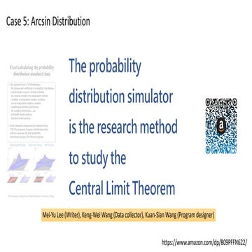 Central limit theorem-Arcsin distribution-Probability distribution simulator | PPT
