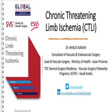Chronic Threatening Limb Ischemia CTLI | PPSX