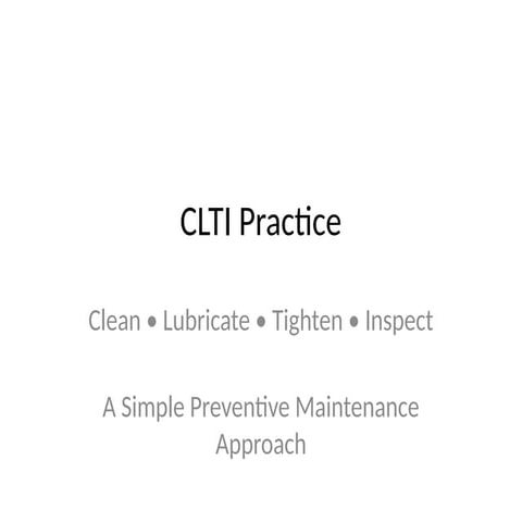 CLTI_Practice_Presentation_TPM_Best_Practice | PPTX