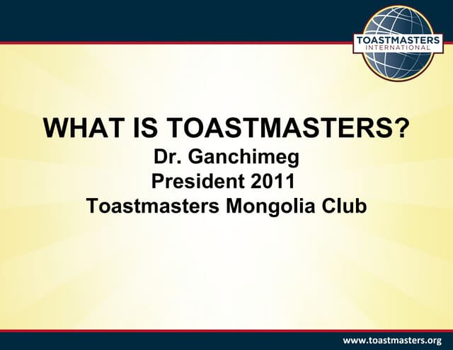 Toastmasters 101 | PPT