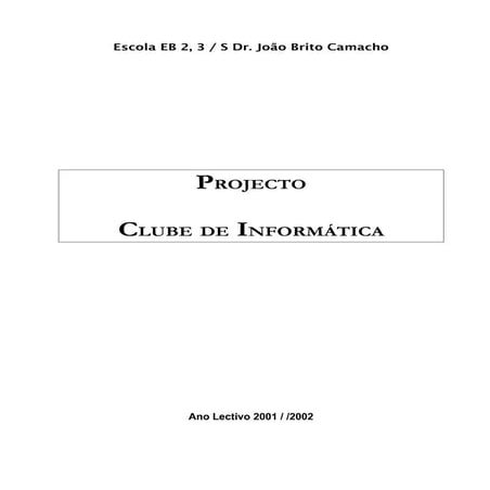 Clube informática | DOC