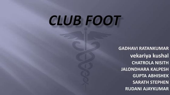 Club Foot | PDF