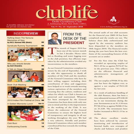 Club life | PDF