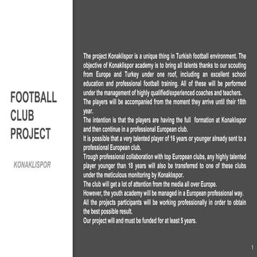 Football Club Project | PPTX