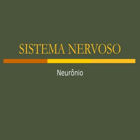 Célula nervosa neurônio | PPT