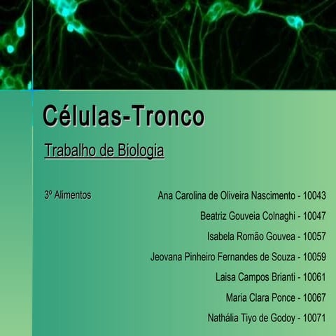 3S_Células tronco ppt | PPT