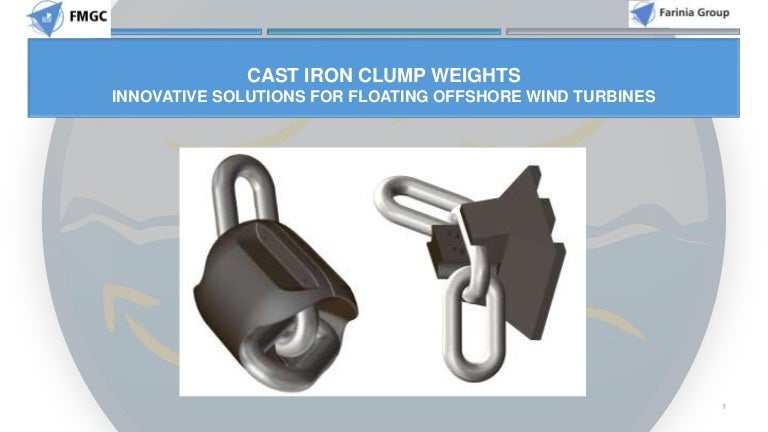 Clump weights for floating offshore wind turbines