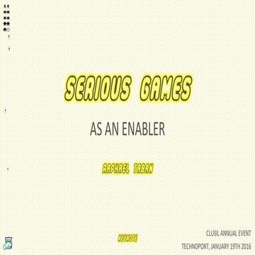 Serious games as an enabler (cybersecurity) | PPT