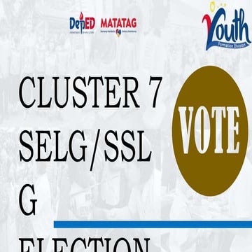 cluster SSLG election 2024 in division of | PPTX
