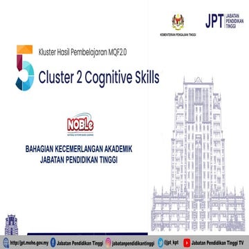 COGNITIVE SKILL WEBINAR. thinking or intellectual capabilities and the ...