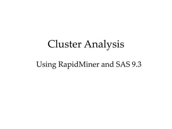 RapidMiner: Visualization Capabilities | PPT