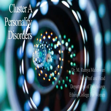 Cluster A Personality Disorders.pptx