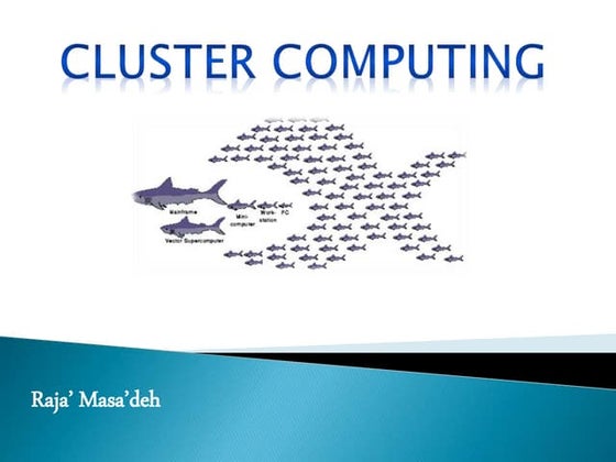 Clusters And Wharehouse Scale Computers Pptx Computer Networking Computing