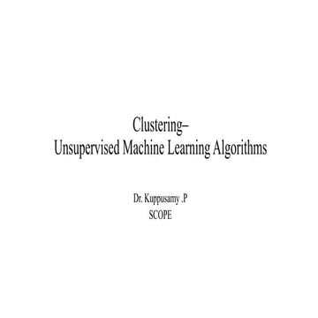 Introduction to clustering and examples of clustering | PDF
