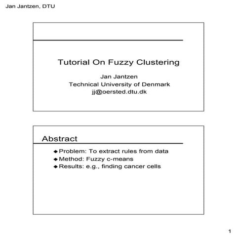 Clustering Tutorial Pdf
