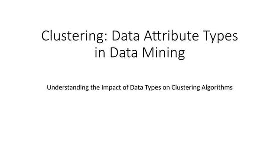 Clustering Definition unsupervised machine learning | PPTX
